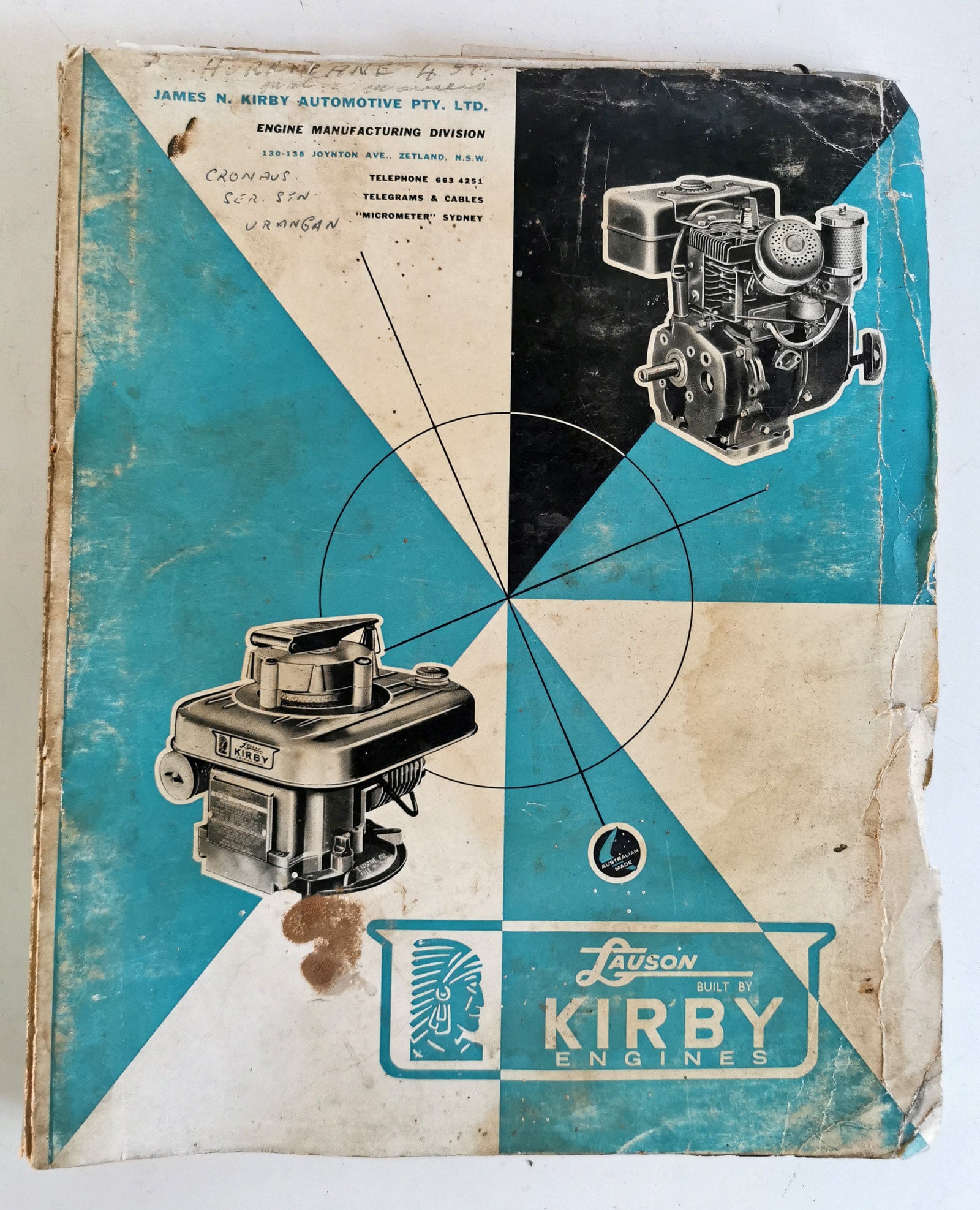 Rare Kirby Lauson Engines Dealer Folder with Brochures, Parts Lists ...